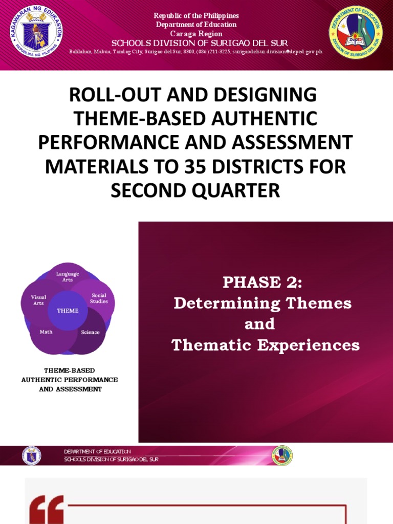 Theme-Based Assessment Materials Guide | PDF | Learning | Applied ...