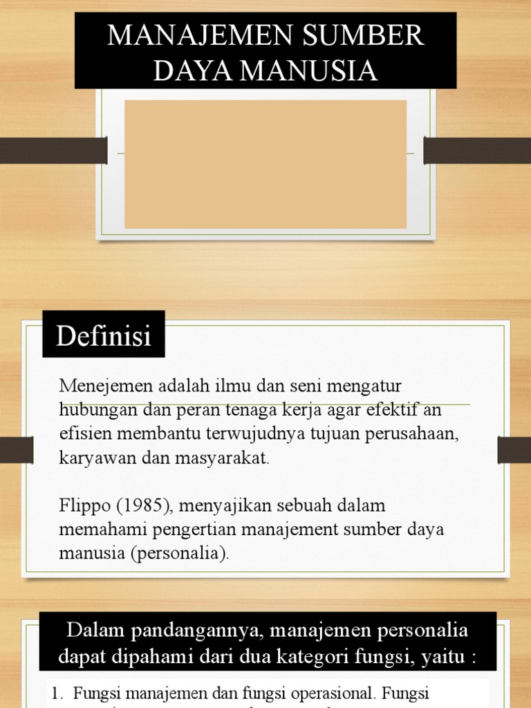 Manajemen Sumber Daya Manusia | PDF