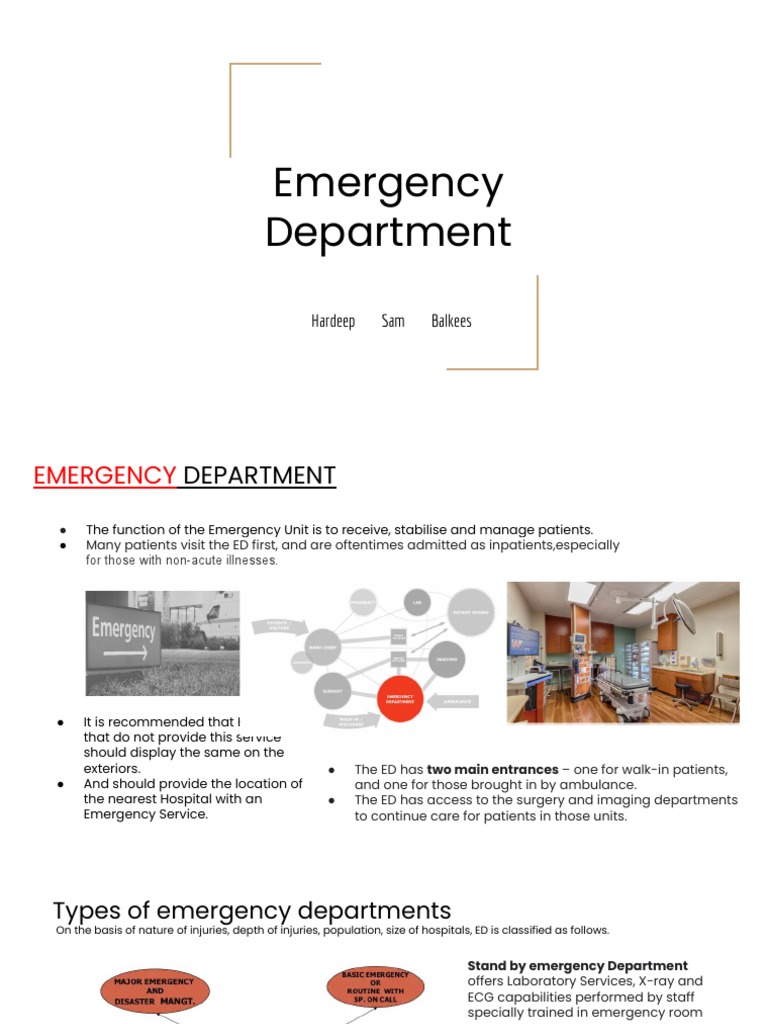 Emergency Department Functions and Layout | PDF | Emergency Department ...