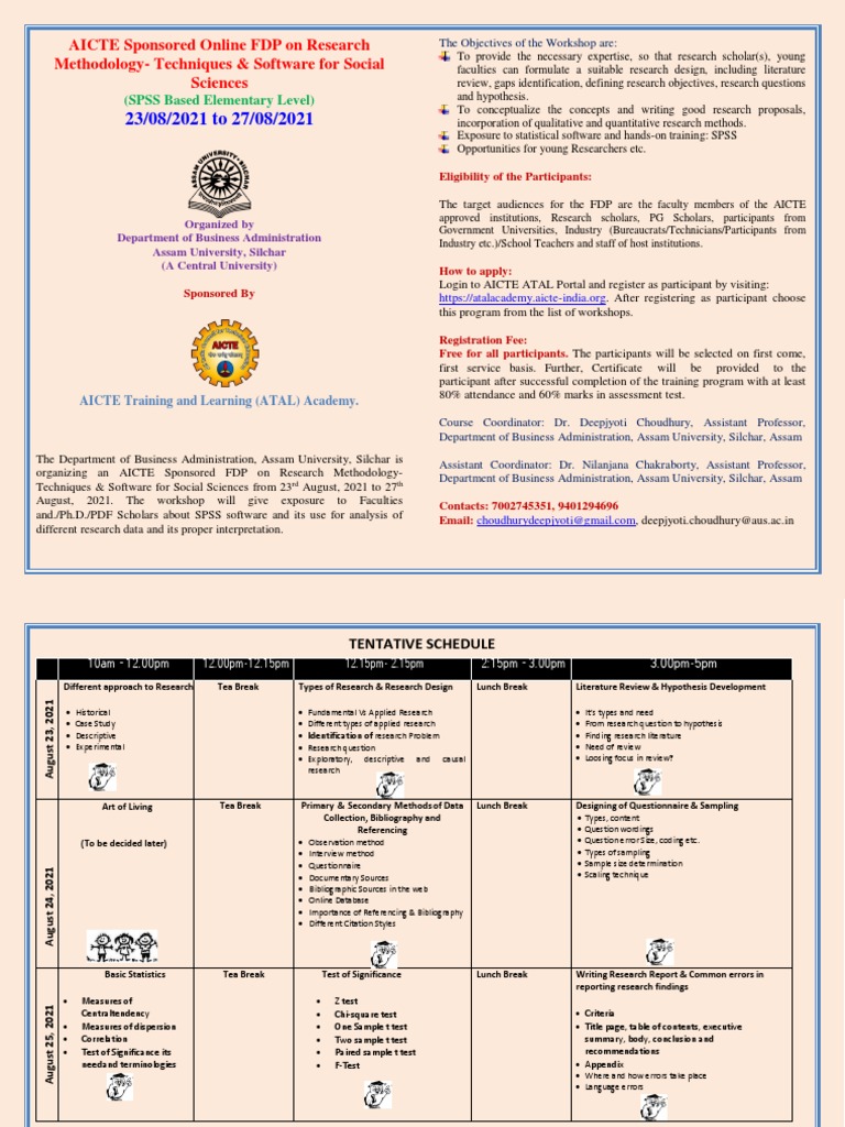 Research Methodology Workshop | PDF | Statistics | Regression Analysis