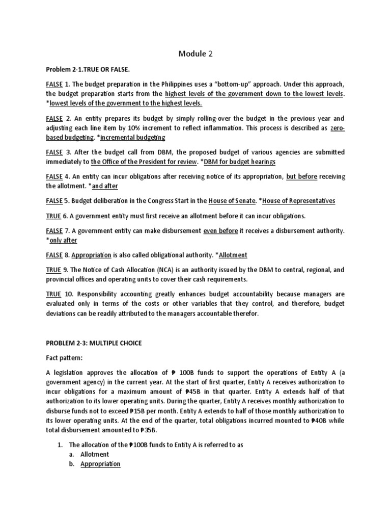 Assignment Module 2 | PDF | Budget | Government