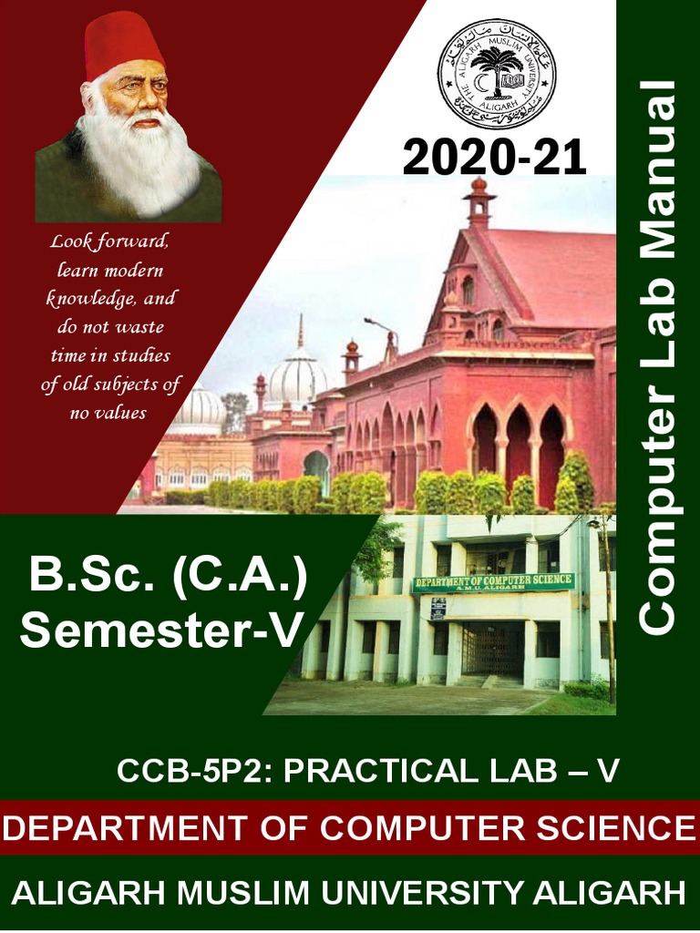 B.Sc. (C.A.) Semester-V: Department of Computer Science | PDF | Method (Computer Programming ...