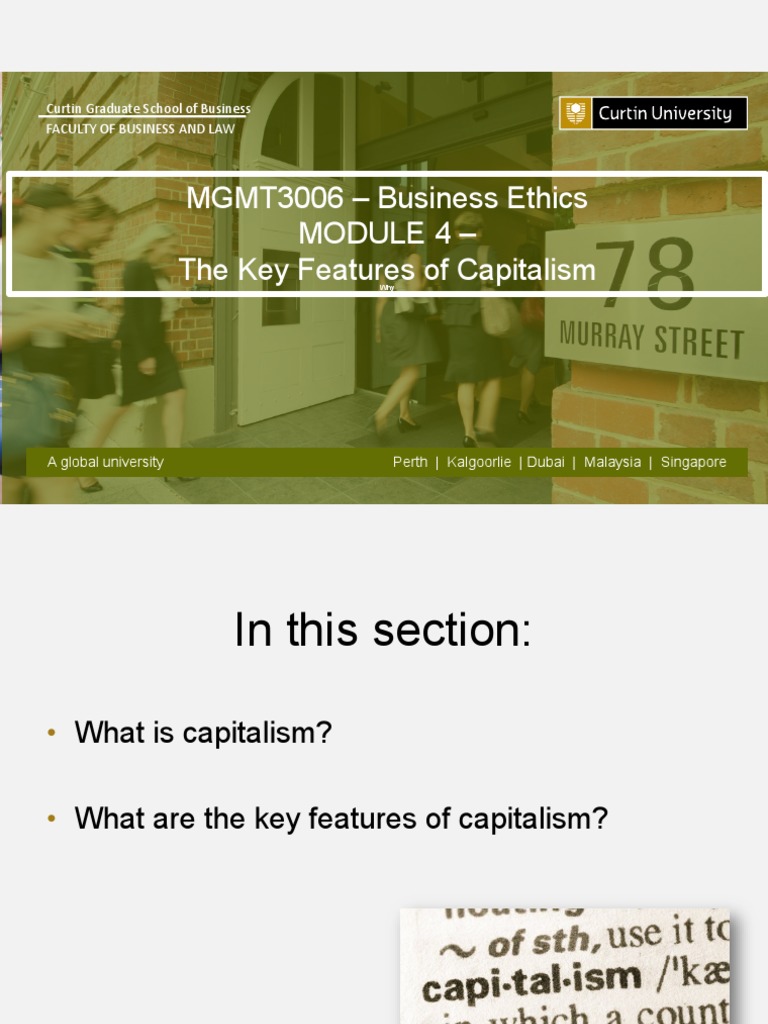 The Key Features of Capitalism | PDF | Capitalism | Market (Economics)