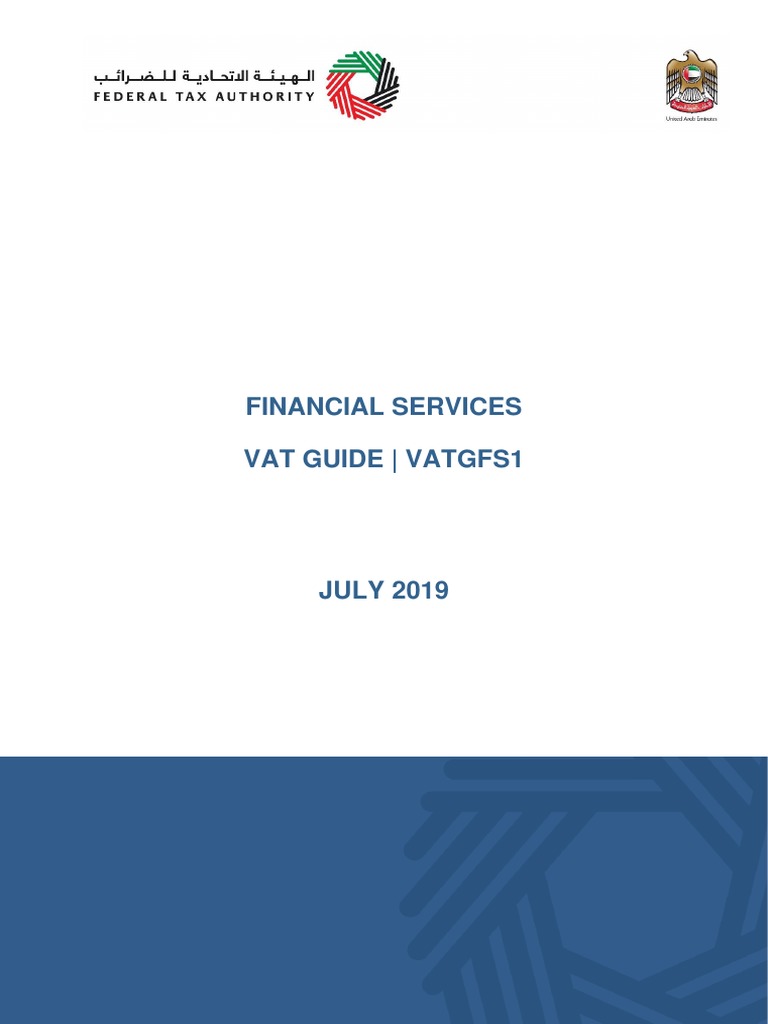Financial Services VAT Guide VATGFS1 - EN 07 2019 | PDF | Value Added ...