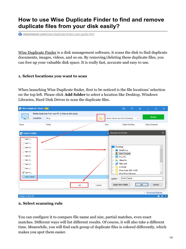 Wise Duplicate Finder (WDF) - How To Use - To Find and Remove Duplicate Files From Your Disk ...