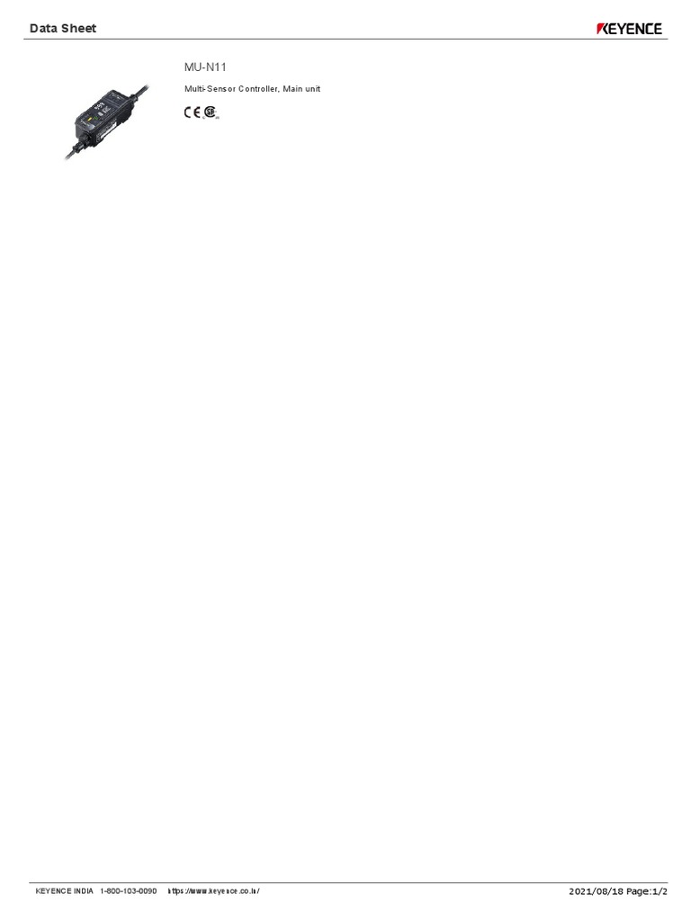 A Comprehensive Technical Specification for the MU-N11 Multi-Sensor ...