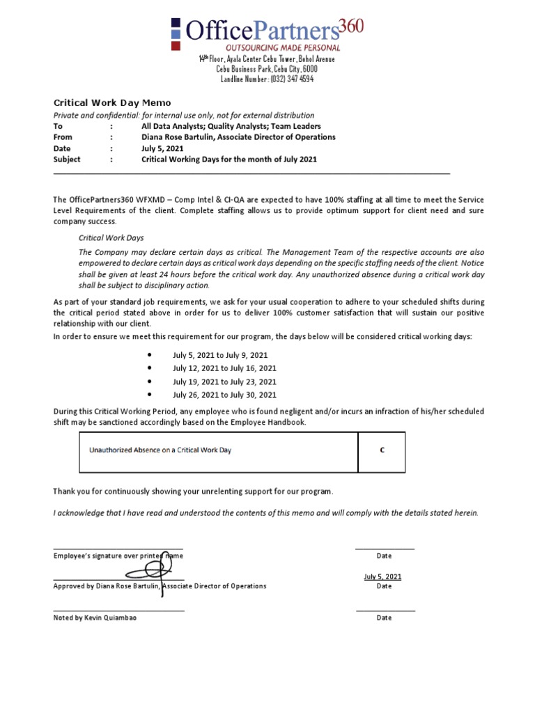 Critical Work Day Memo - Comp Intel (July) | PDF | Economies | Business