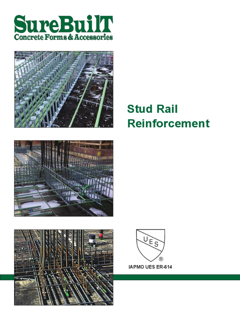 Stud Rail Reinforcement: Iapmo Ues Er-614 | PDF | Precast Concrete ...