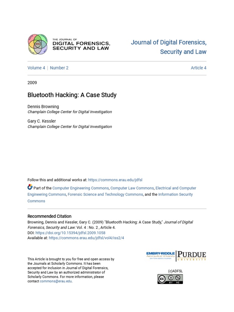 Bluetooth Hacking - A Case Study | PDF | Bluetooth | Internet Protocol ...