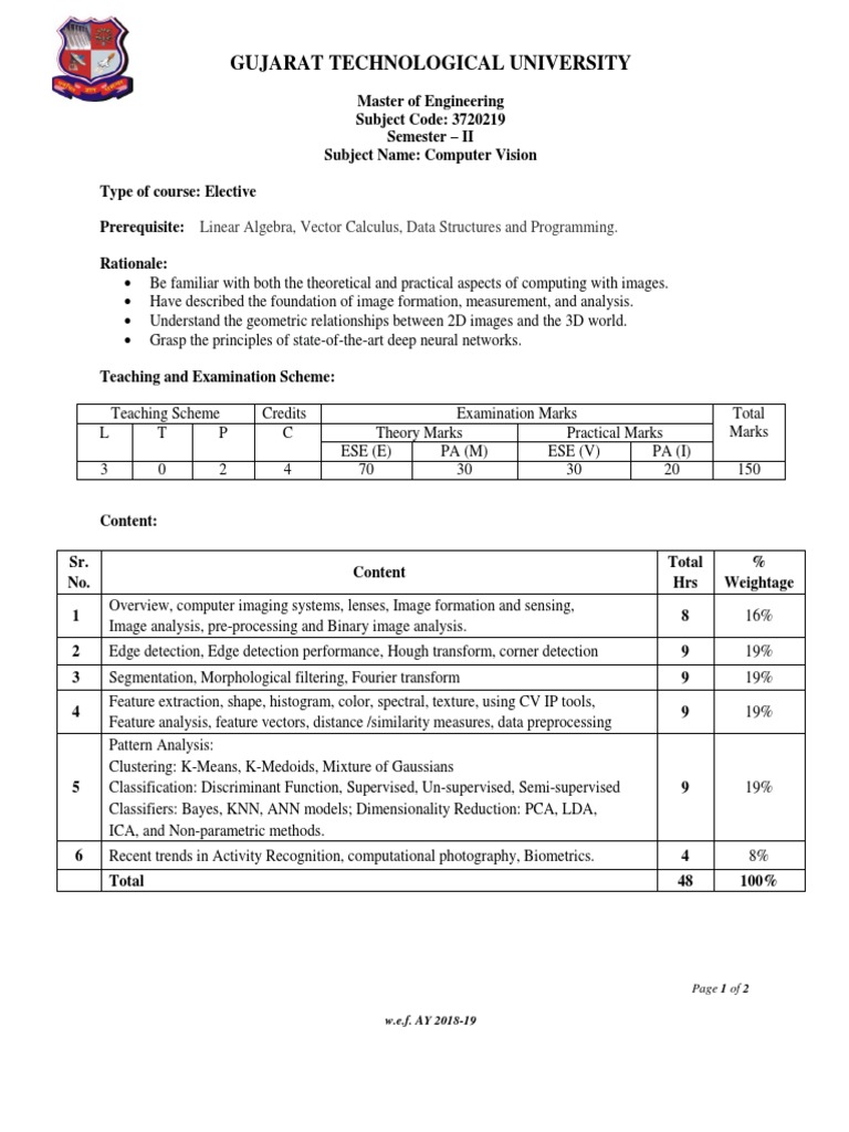 Gujarat Technological University: Linear Algebra, Vector Calculus, Data Structures and ...