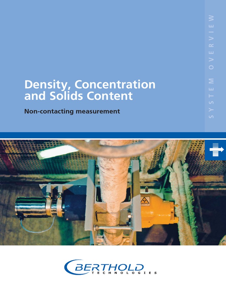 Density, Concentration and Solids Content: Non-Contacting Measurement ...