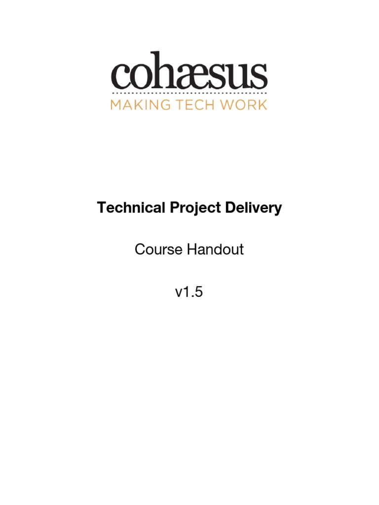 Managing Technical Projects | PDF
