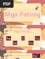 Katinig at Patinig | PDF
