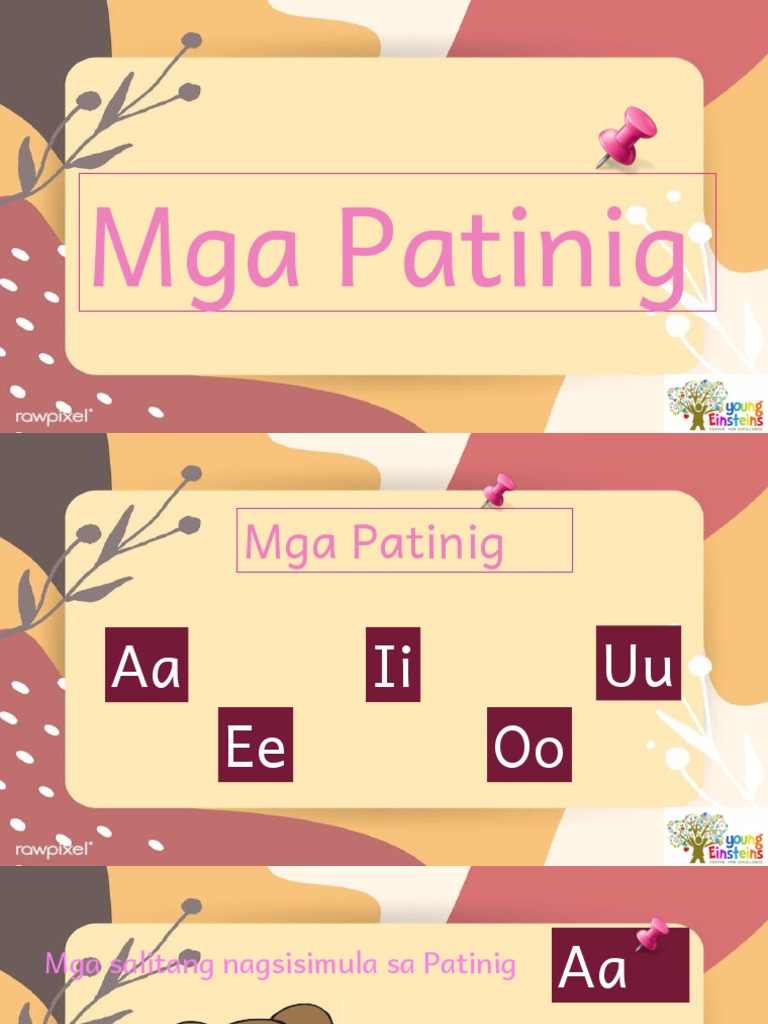 Mga Patinig | PDF