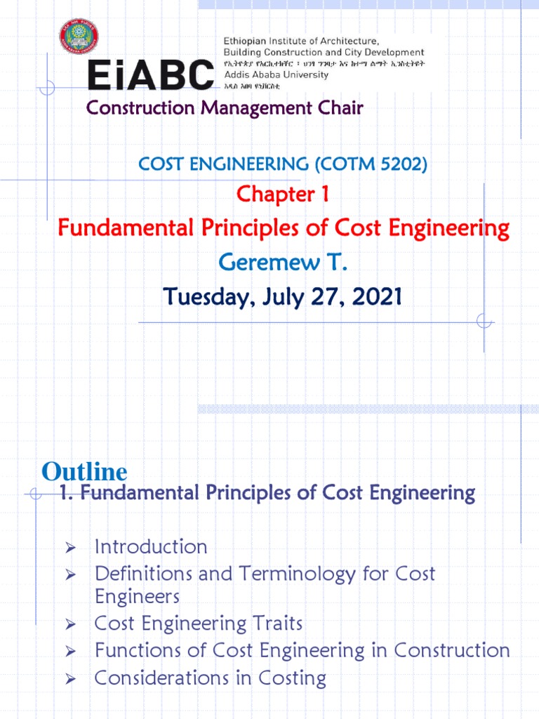 Cost Engineering Principles Guide | PDF | Cost | Engineering
