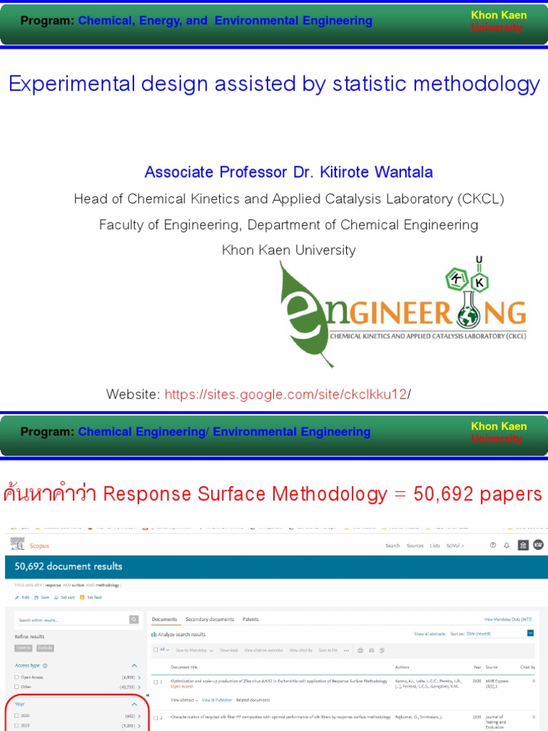 RSM - 20210527 | PDF | Experiment | Design Of Experiments