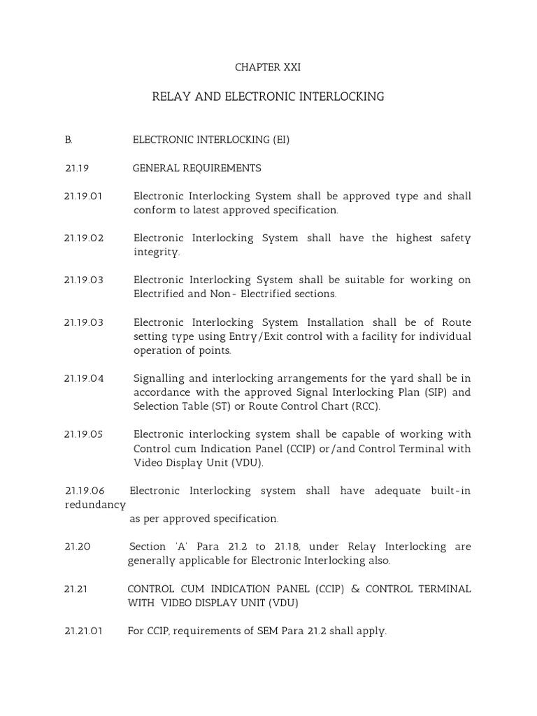 Relay and Electronic Interlocking | PDF | Computer Monitor | Electrical Wiring