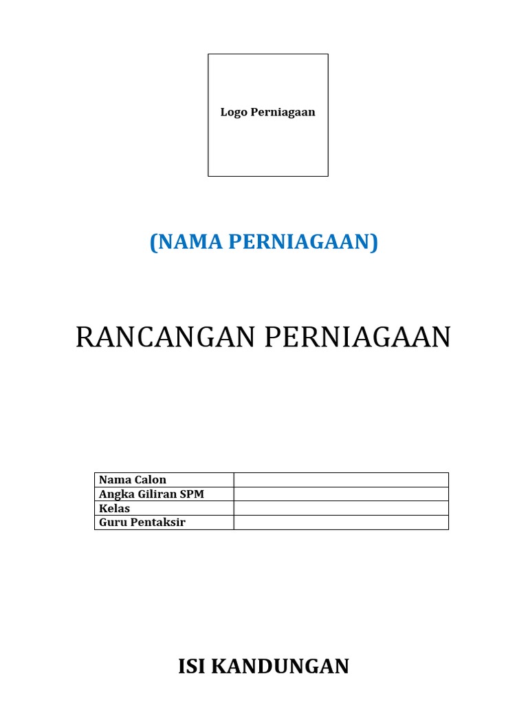 Contoh Draf Pdf