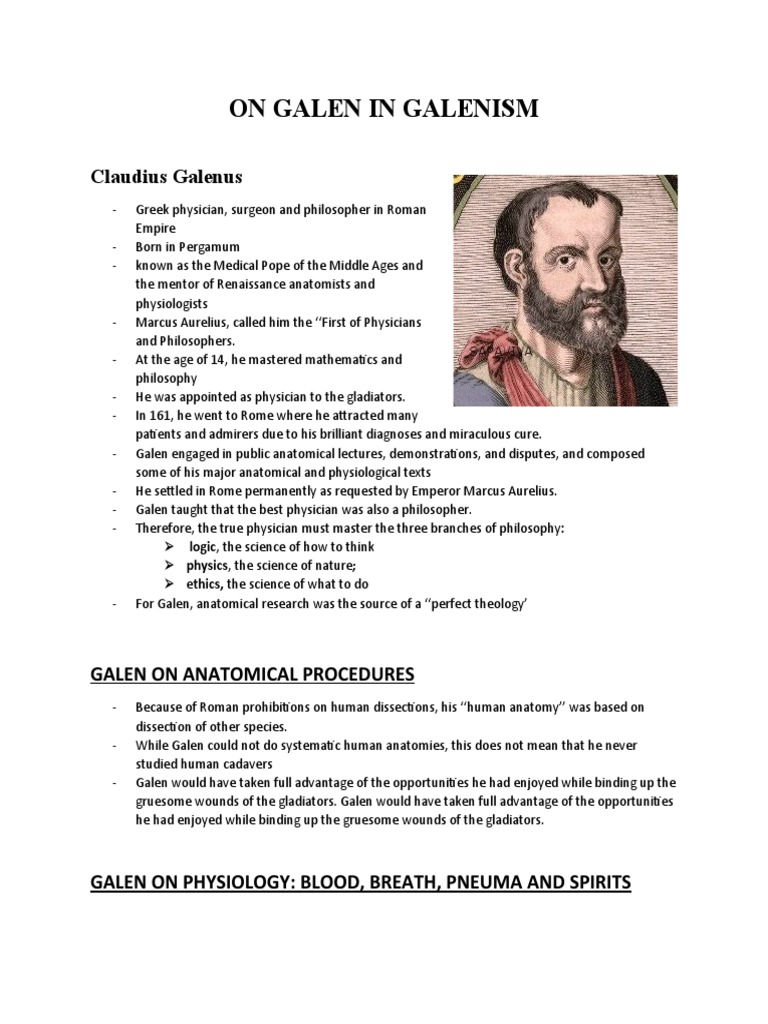 Galen | PDF | Vein | Physiology