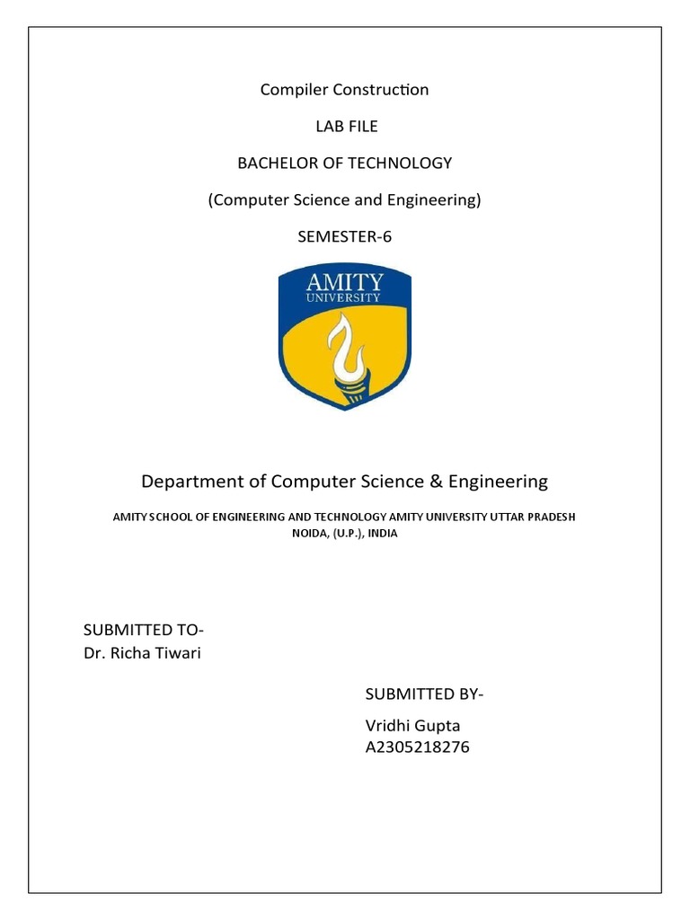 Compiler Lab Guide | PDF | Computer Programming | Software Engineering