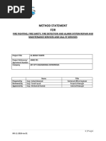 PPM Method Statement and Risk Analysis | PDF | Firefighting | Safety