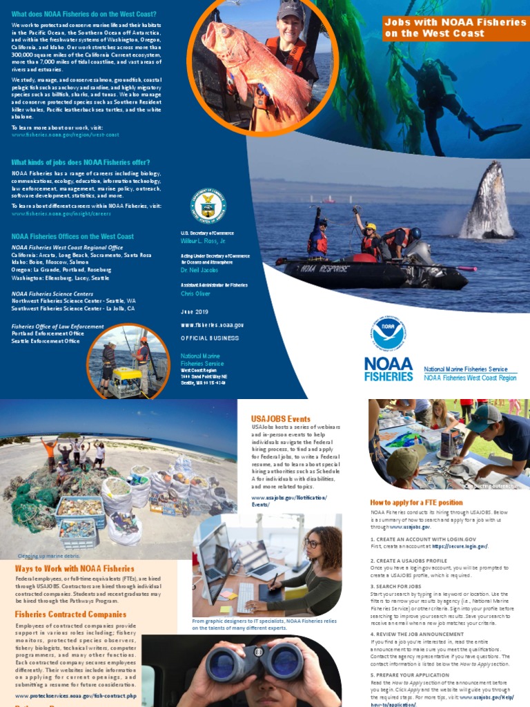 Jobs With NOAA Fisheries On The West Coast | PDF | Coast | Oceanography