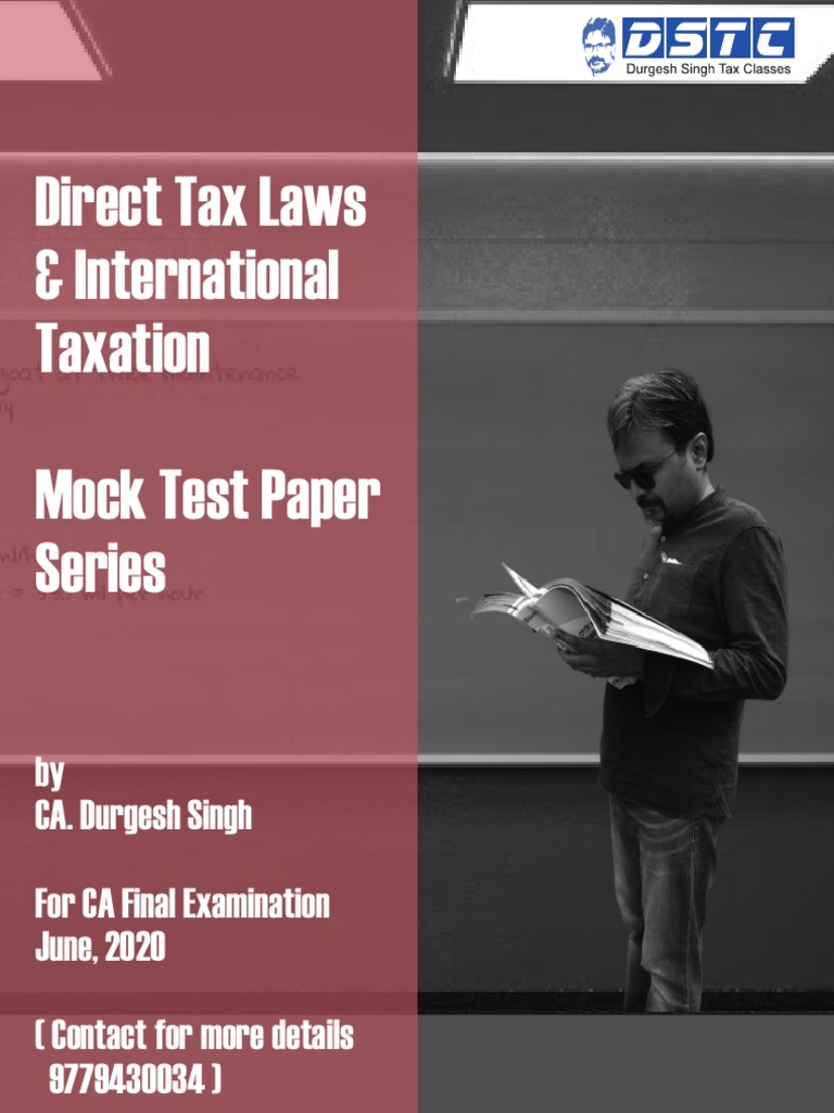 Direct Tax Laws & International Taxation Mock Test Paper Series | PDF ...