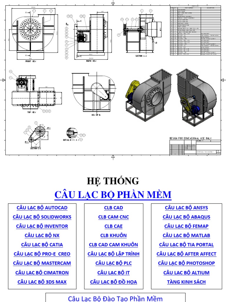 Fan Assembly Parts List and Drawings | PDF | Screw | Mechanical Engineering