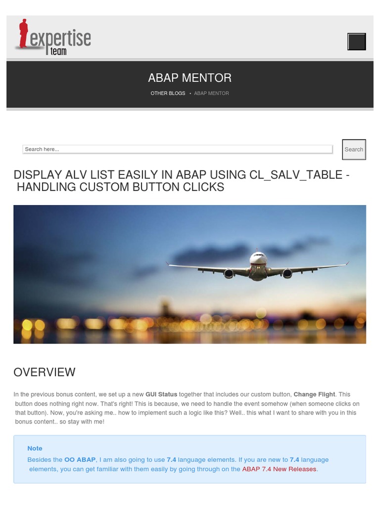 Abap Mentor: Display Alv List Easily in Abap Using CL - Salv - Table - Handling Custom Button ...
