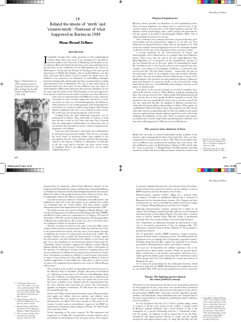 Myth pp268-277 | PDF | Myanmar