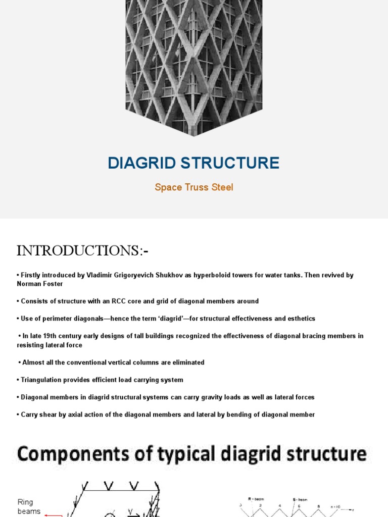 DIAGRID STRUCTURE Report 1 | PDF | Truss | Mathematical Optimization