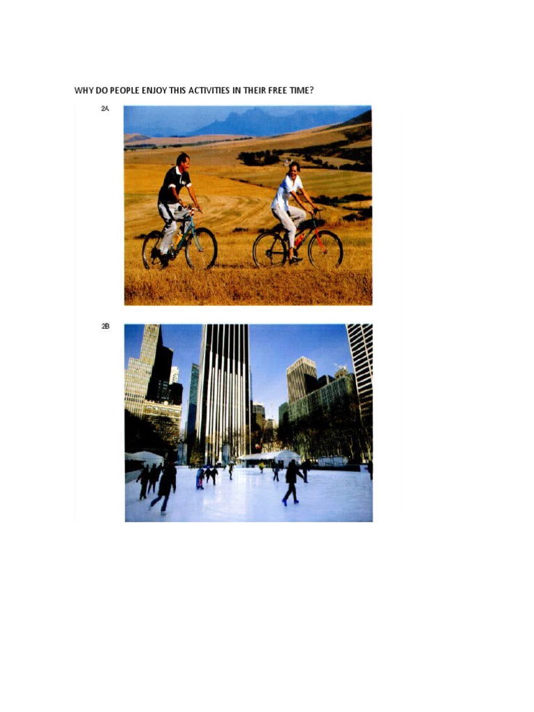 Why Do People Enjoy This Activities in Their Free Time? | PDF