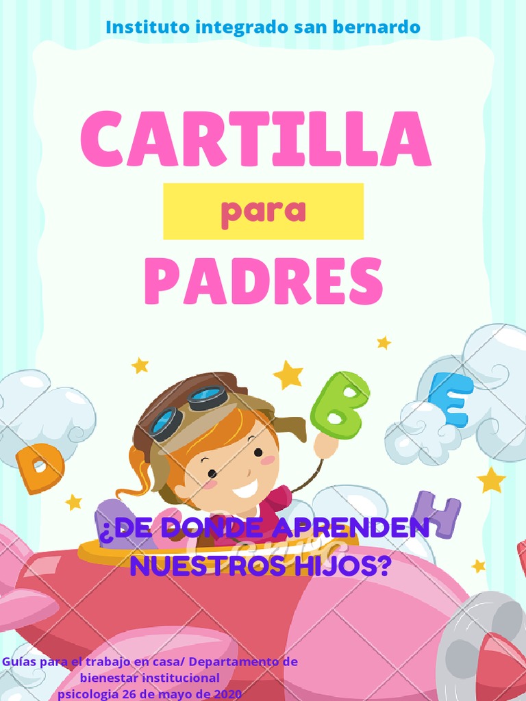 Cartilla para Padres "De Donde Aprenden Nuestros Hijos" | PDF ...
