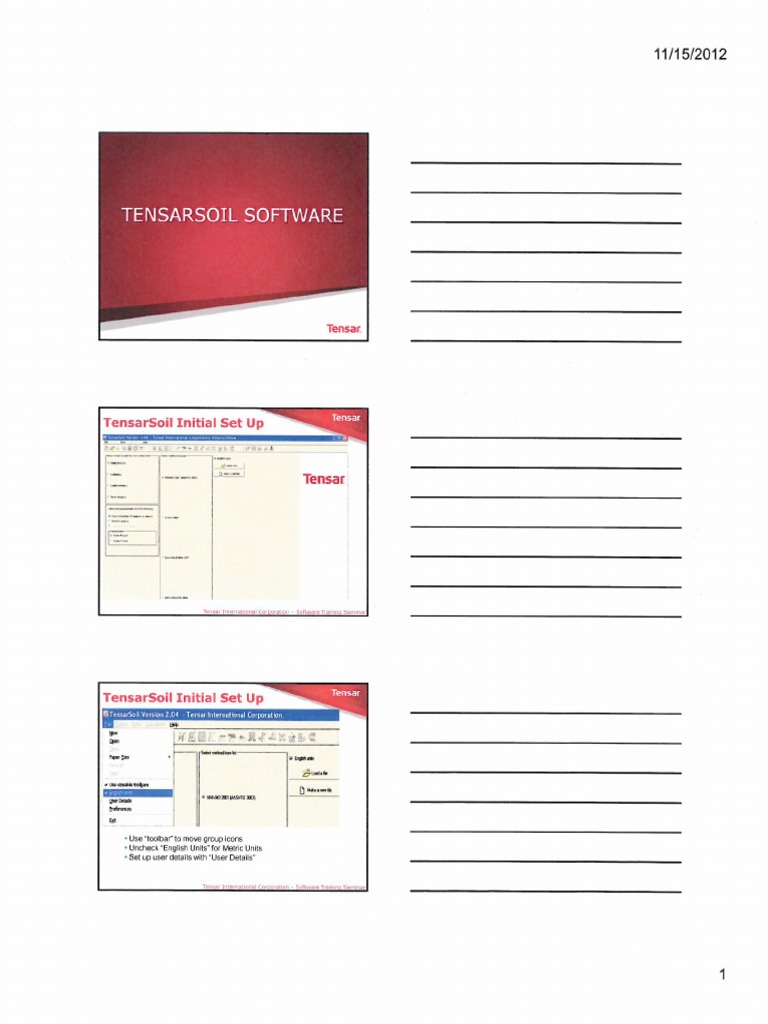 TensarSoil Software (Handout) .English | PDF