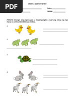 Grade 3 Math Activity Sheets Q1 Week 1 | PDF
