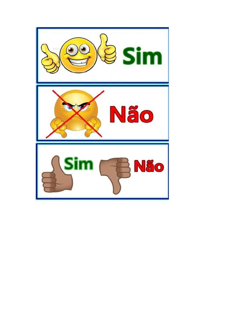 Imprimir Sim e Não 2 | PDF