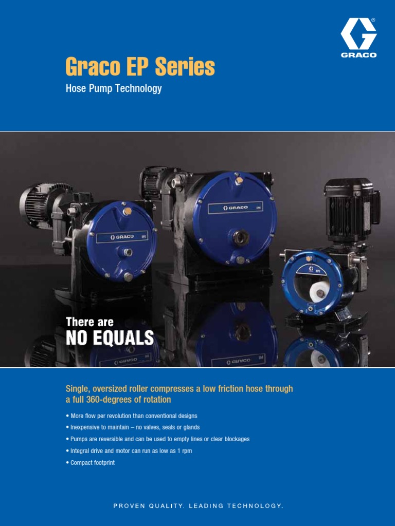 Graco EP Peristaltic Hose Pumps Flyer | PDF | Pump | Polyethylene