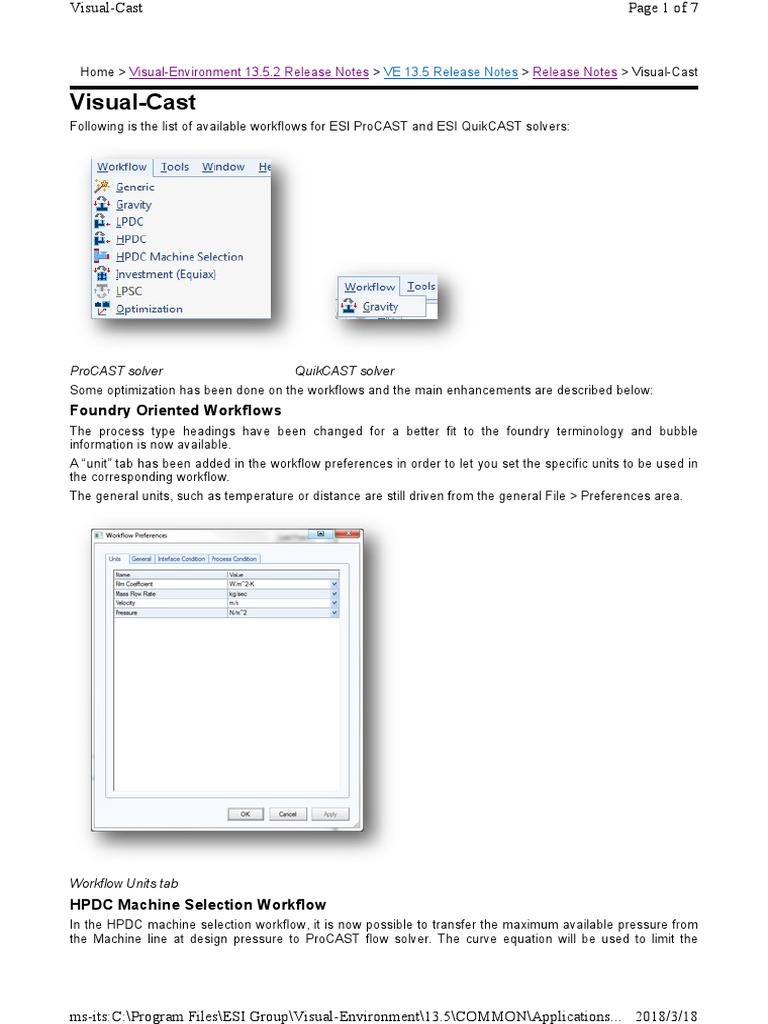 Visual Cast | PDF | Computer File | Workflow