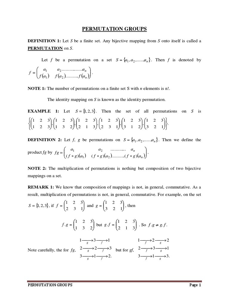 Permutation Groups: A F A F A F A A A F | PDF | Permutation | Group (Mathematics)