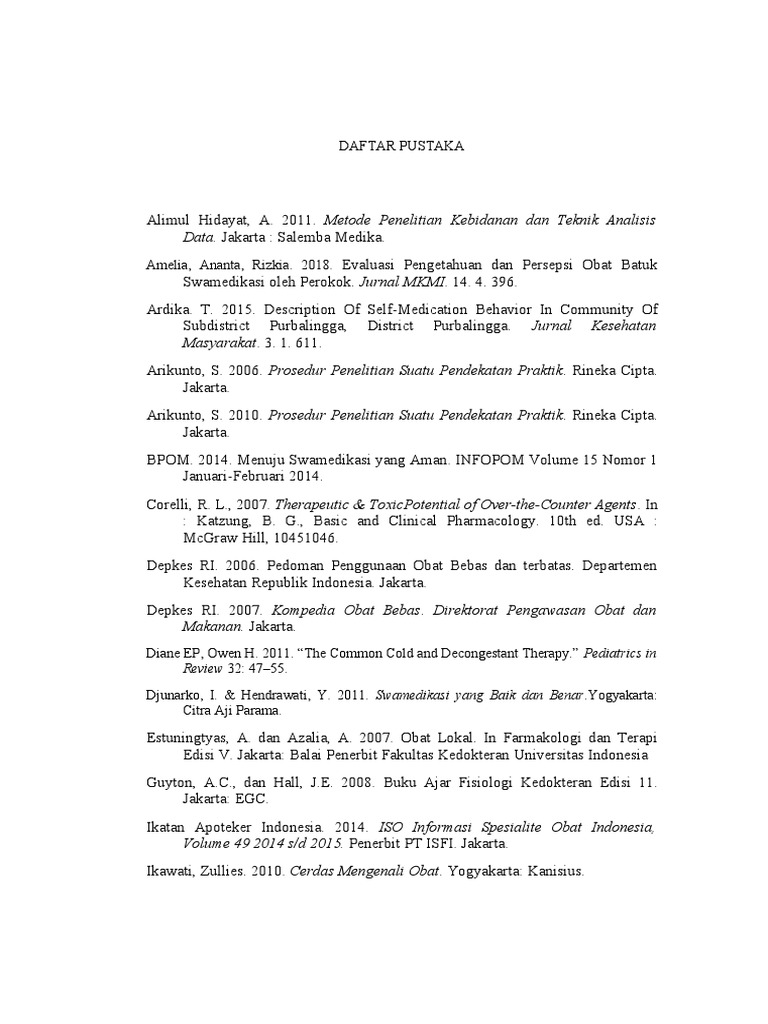 Daftar Pustaka - Diah Arum Palupi | PDF Daftar Pustaka - Diah Arum Palupi | PDF