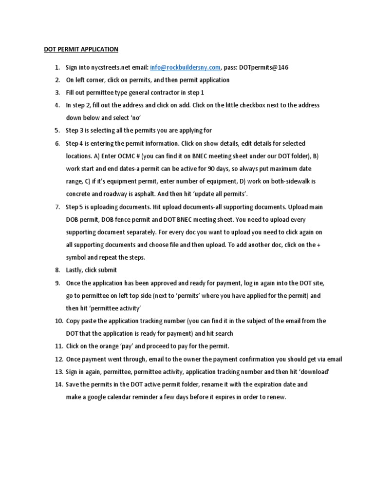 Dot Permit Application-Renewals | PDF | Software | Computing