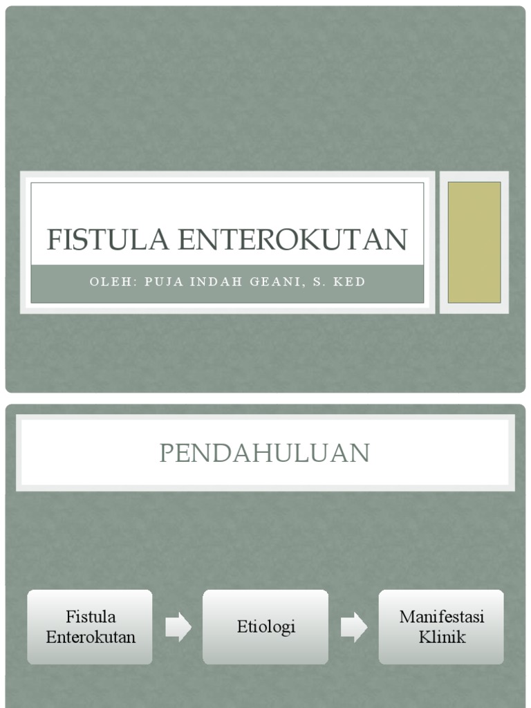 Fistula Enterokutan | PDF