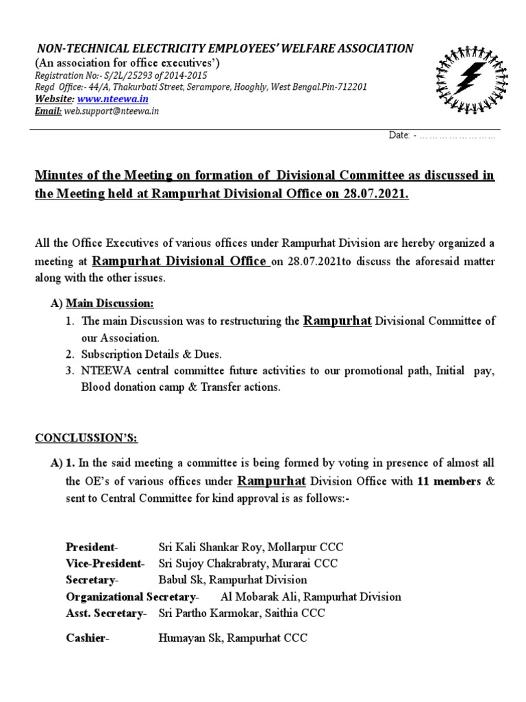 Divisional Commitee T Proposal | PDF | Business