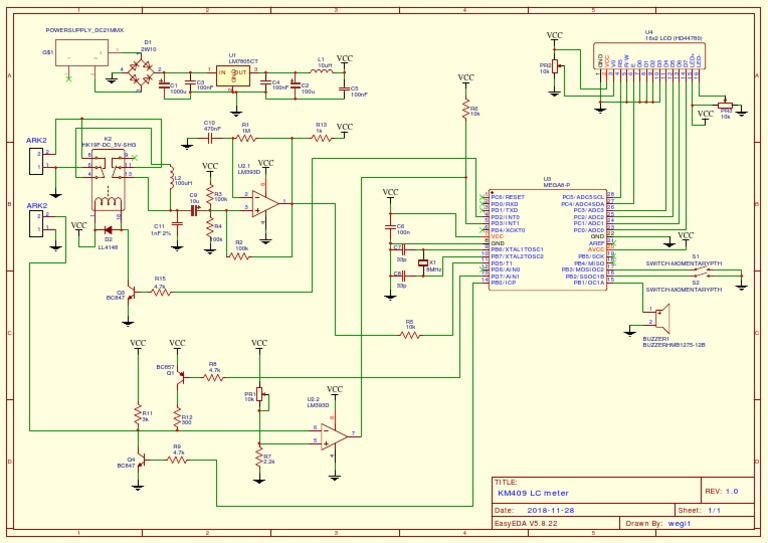 Schematic Km409 Lc Meter Sheet 1 20190904222557 Pdf Chess Chess Theory