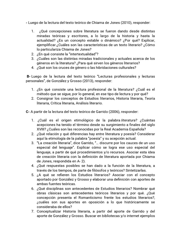 Preguntas Didactica | PDF | Cuentos | Crítica literaria