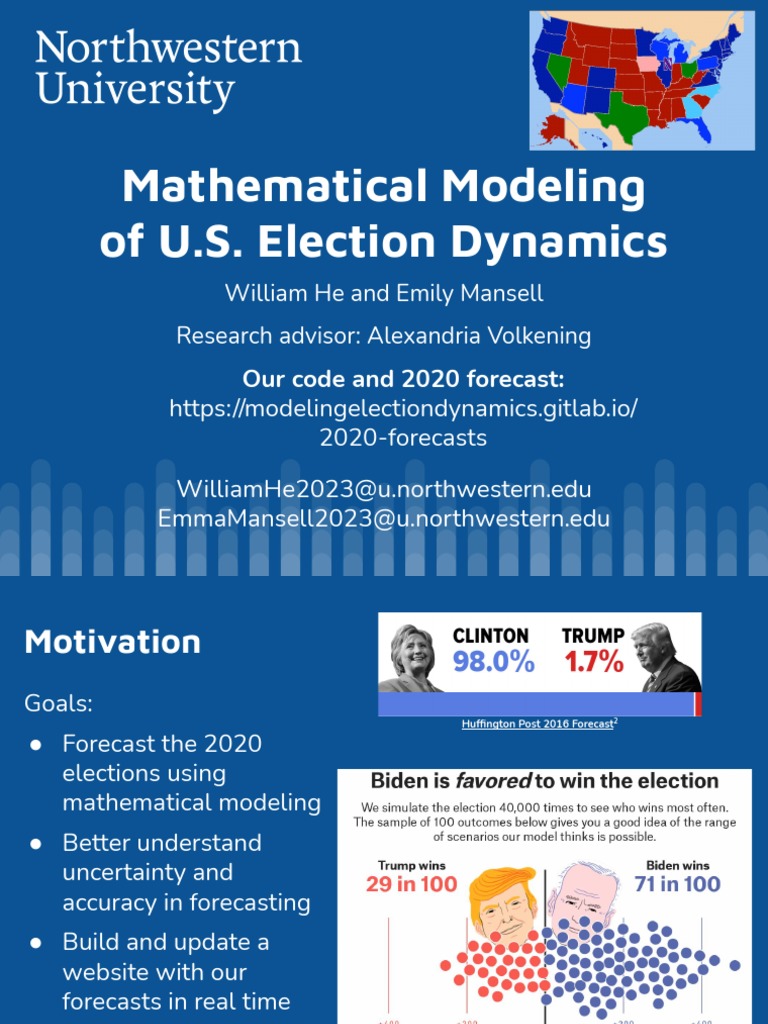 Mathematical Modeling Of U S Elections Emma Mansell Pdf Forecasting Scientific Method