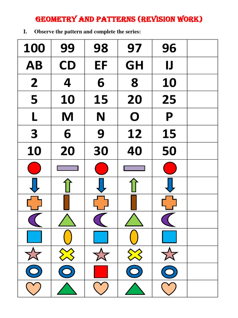 Shapes and Patterns | PDF