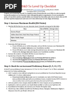 Pathfinder Character Advancement Chart | PDF