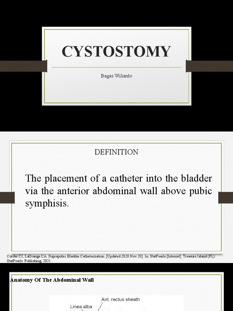 Cystostomy GAB | PDF | Catheter | Surgery