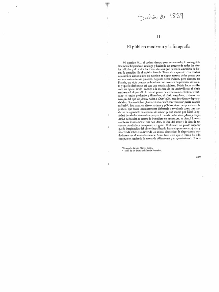 Baudelaire. Salón de 1859. Salones y Otros Escritos Sobre Arte ...